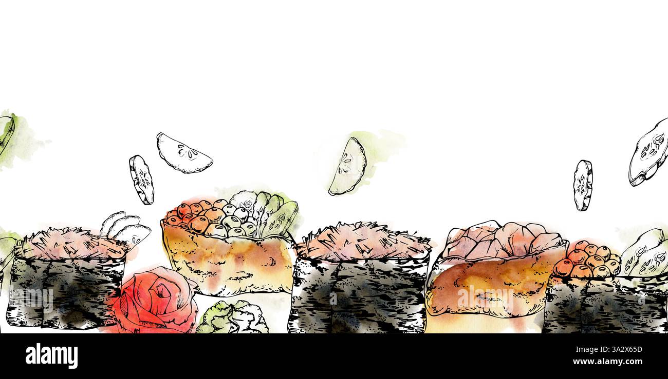 Traditional Japanese food, gunkan inari sushi with raw fish salmon tuna ...