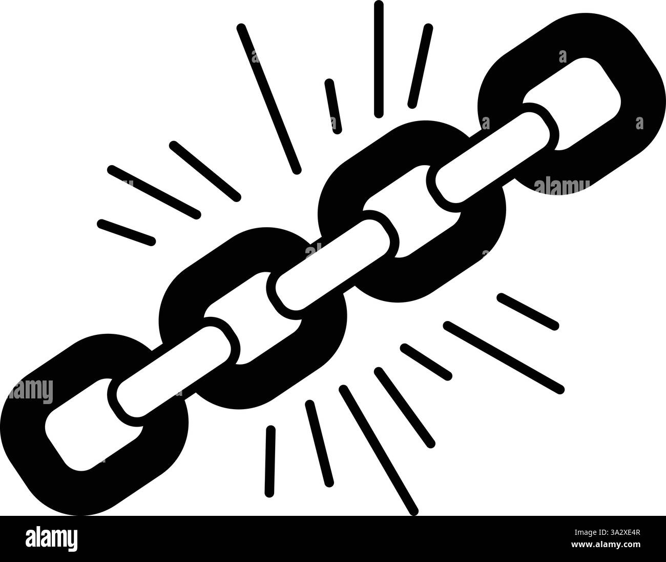 Broken chain light Stock Vector Images - Alamy