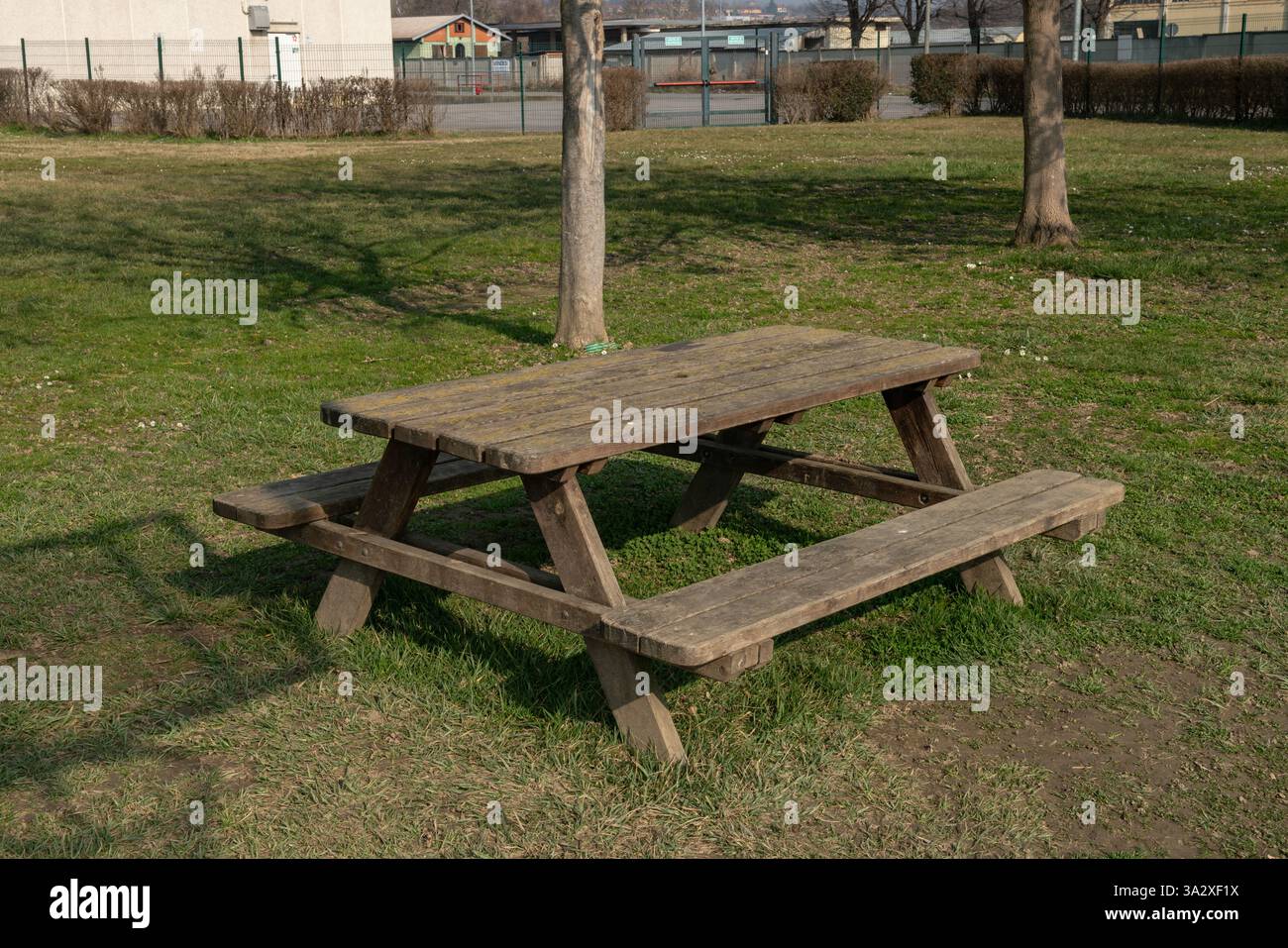 wooden picnic table, for convivial moments in the open air ideal for ...