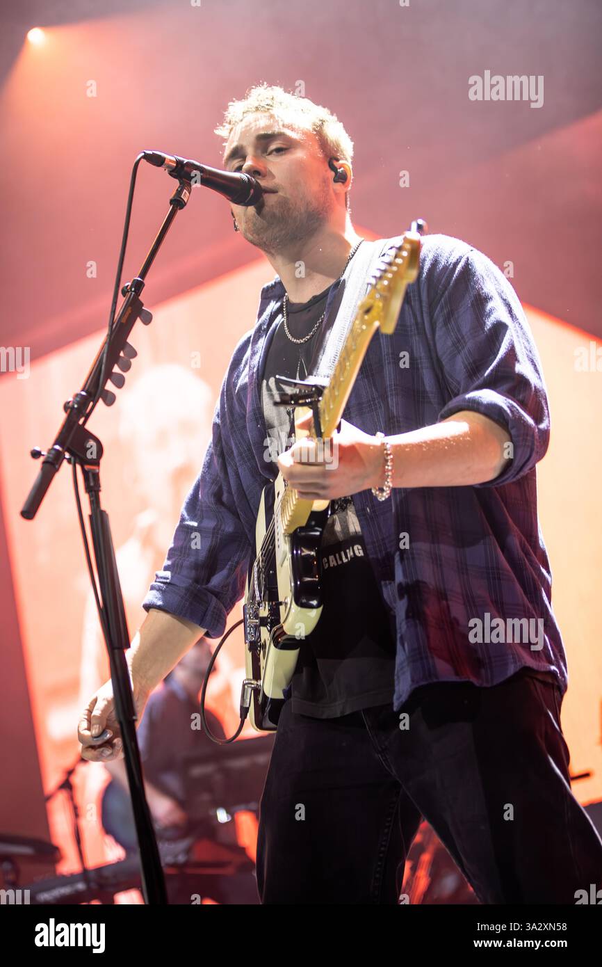 Bergamo Italy. 13th mar 2025. The English singer-songwriter SAM FENDER ...