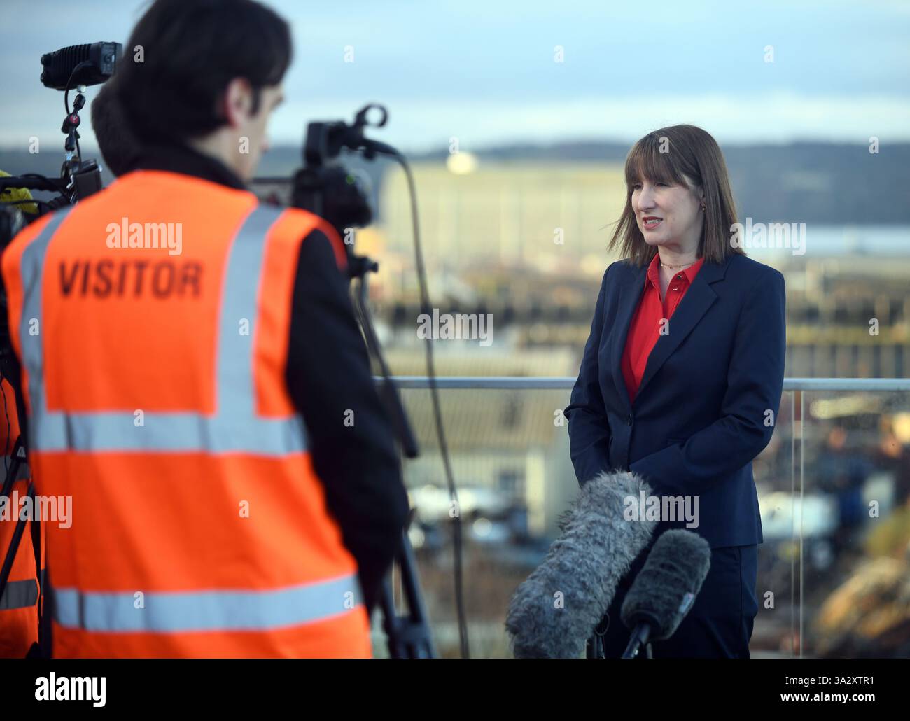 Chancellor of the Exchequer Rachel Reeves during a visit Babcock in ...