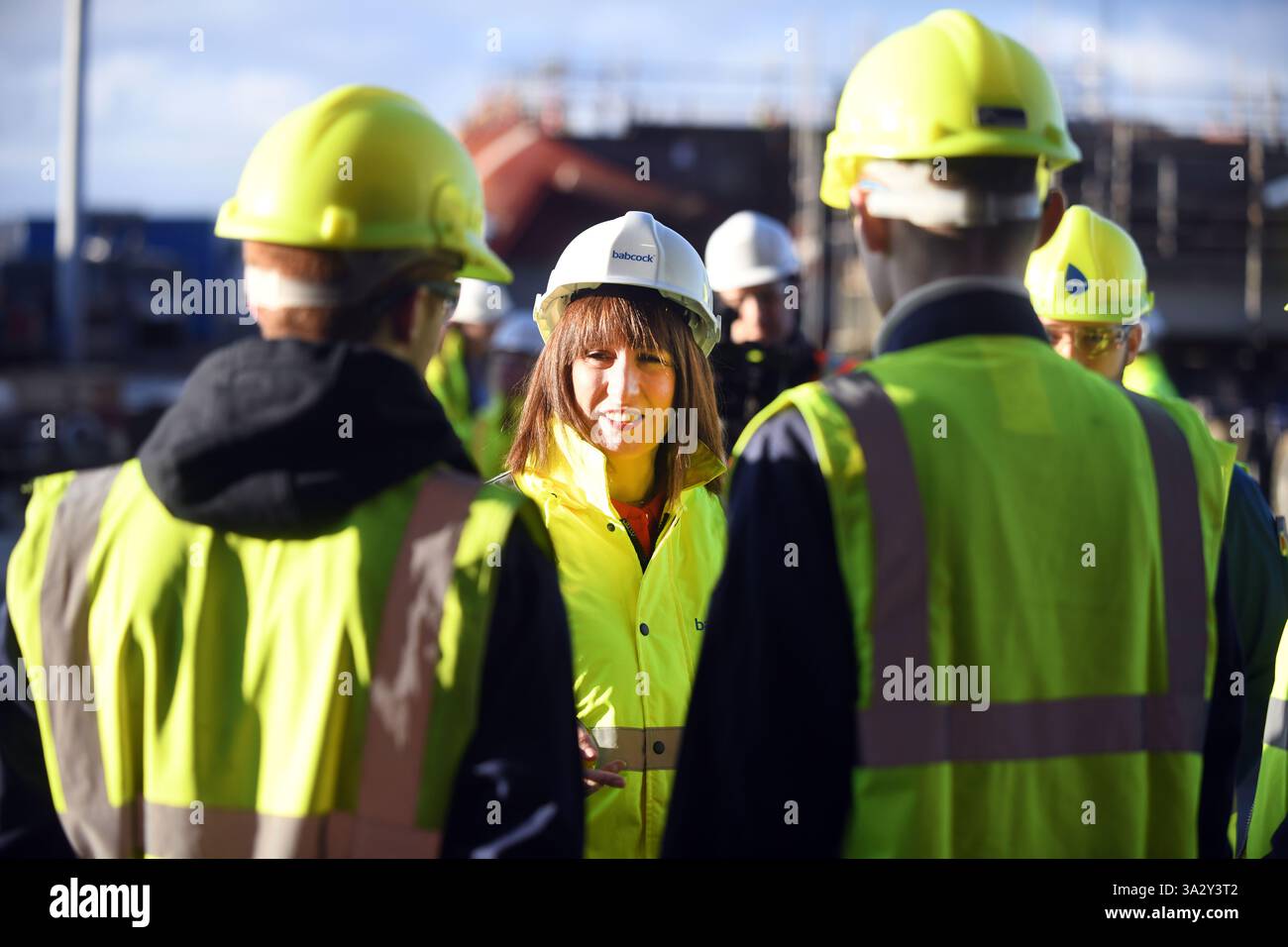 Chancellor of the Exchequer Rachel Reeves during a visit Babcock in ...