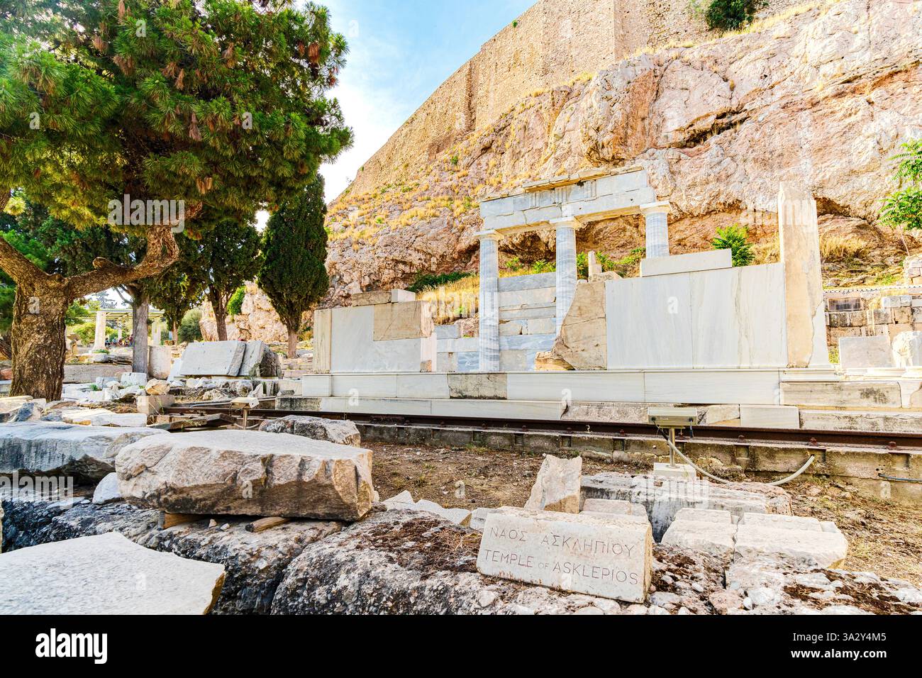 Temple of Asclepius, Acropolis, Athens Stock Photo - Alamy
