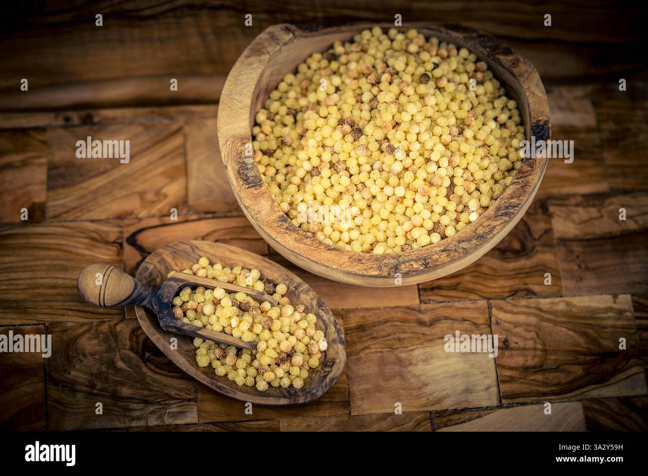 Fregola Sarda special pasta from Sardinia Stock Photo - Alamy