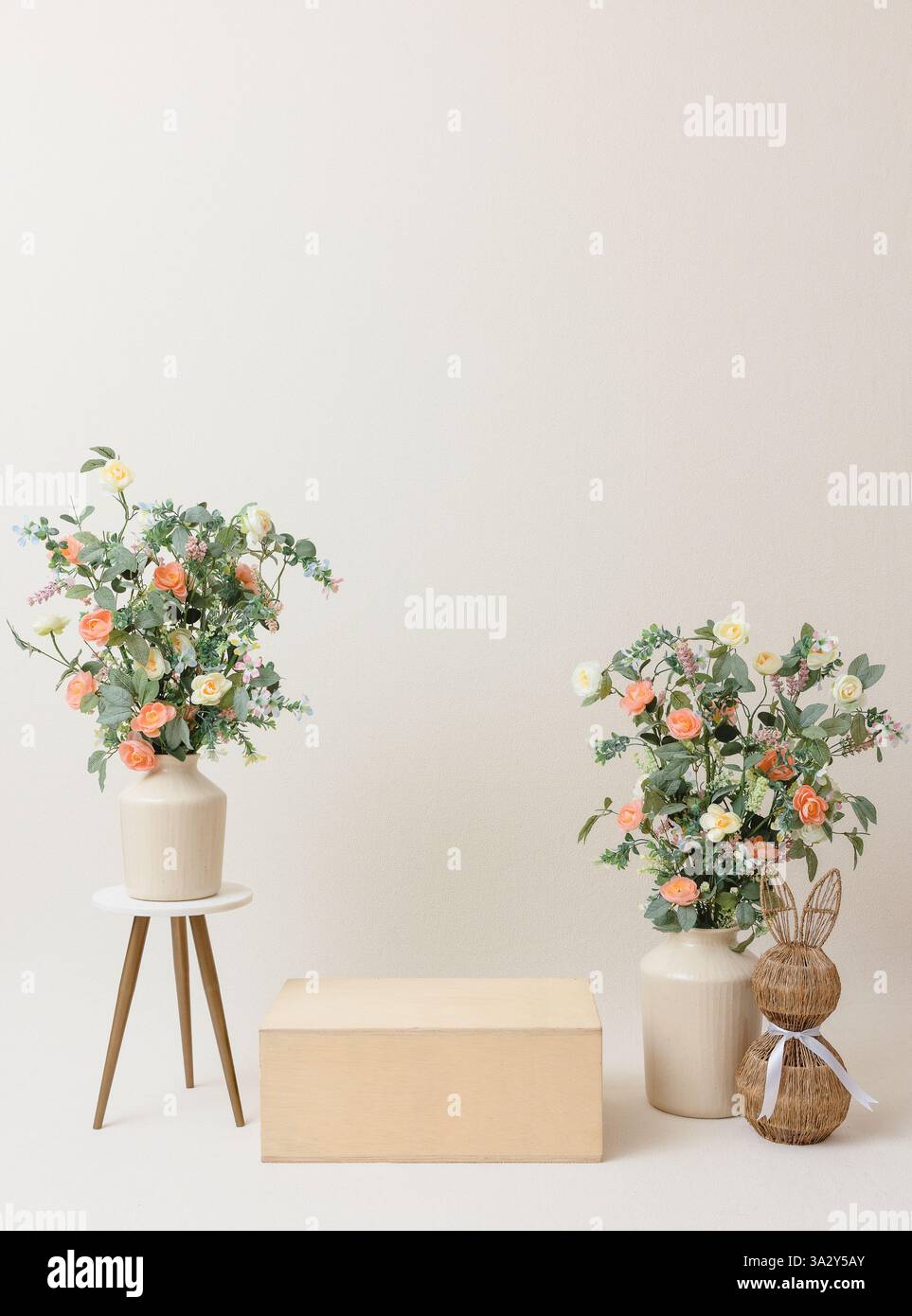 Elegant spring floral arrangements with pastel flowers including Stock ...