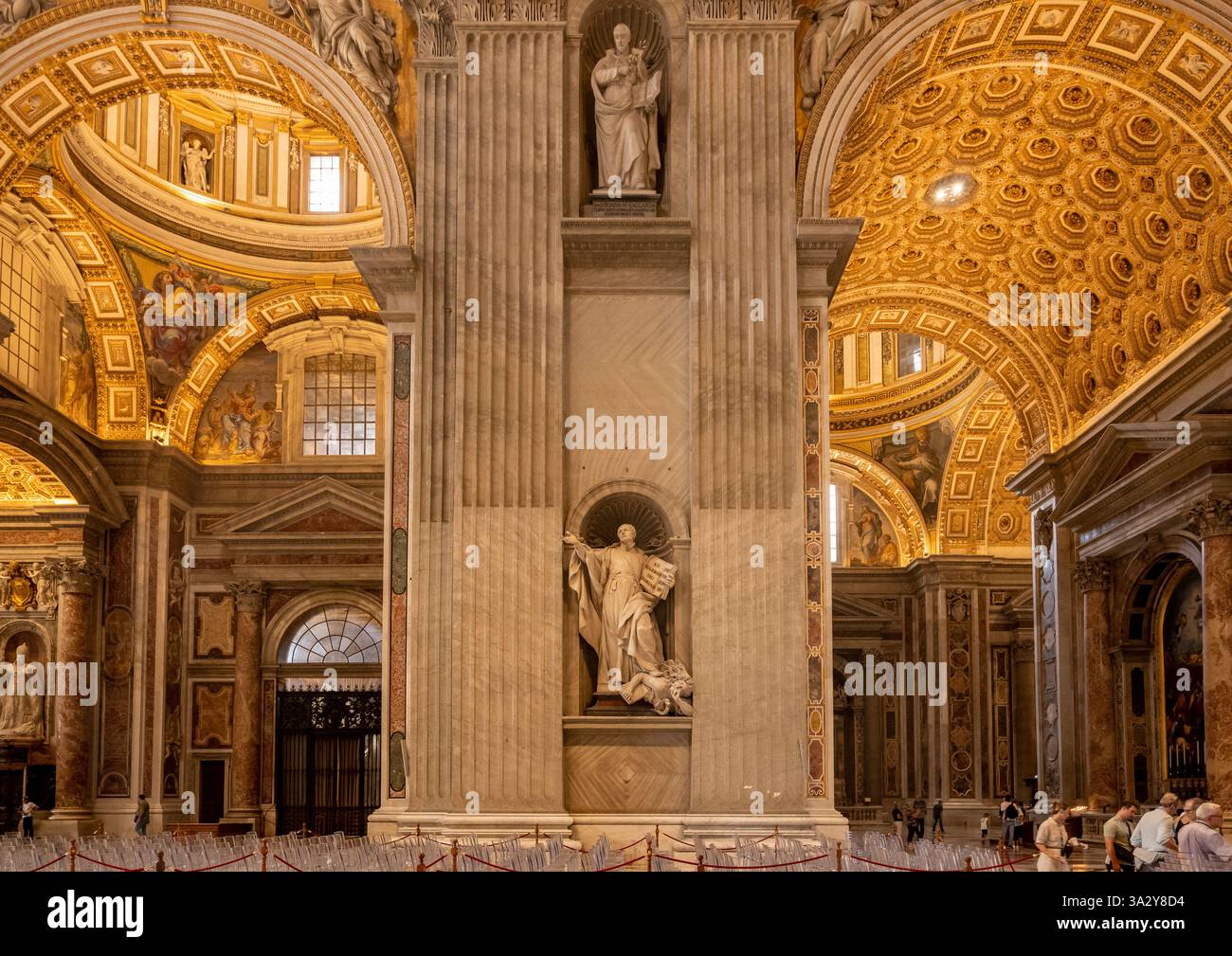 Interior of St. Peter's Basilica in the Vatican City Stock Photo - Alamy