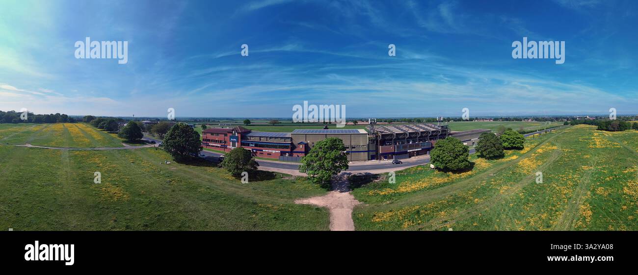 Aerial view of Beverley Racecourse. this site is a thoroughbred horse ...