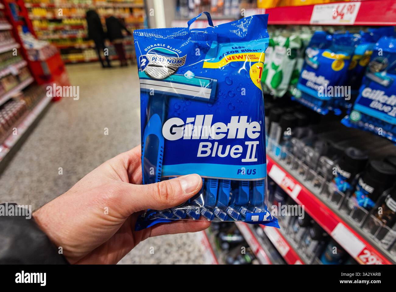 Signs and symbols, American brands, Gillette Stock Photo - Alamy