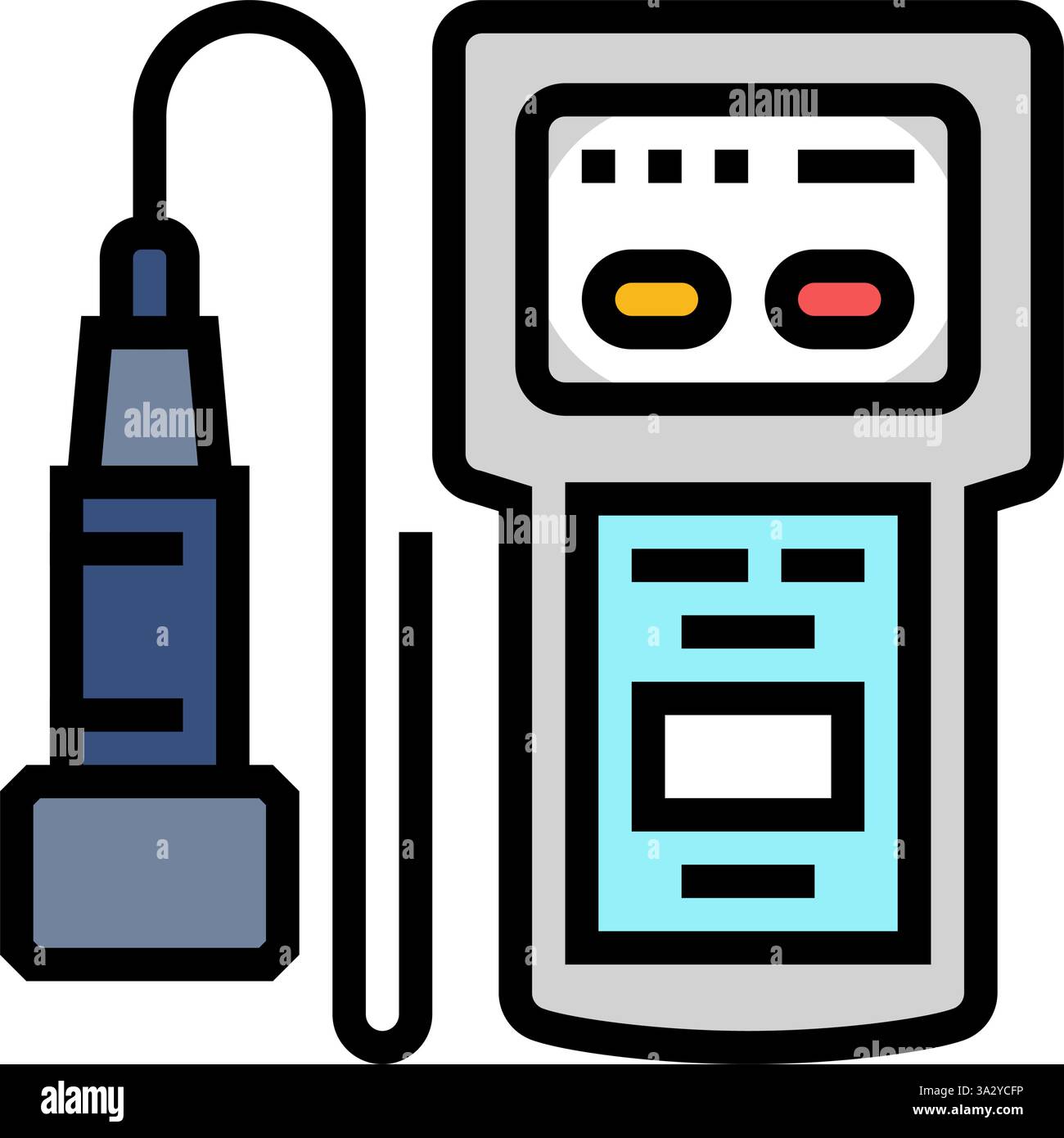 depth gauge world ocean color icon vector illustration Stock Vector ...