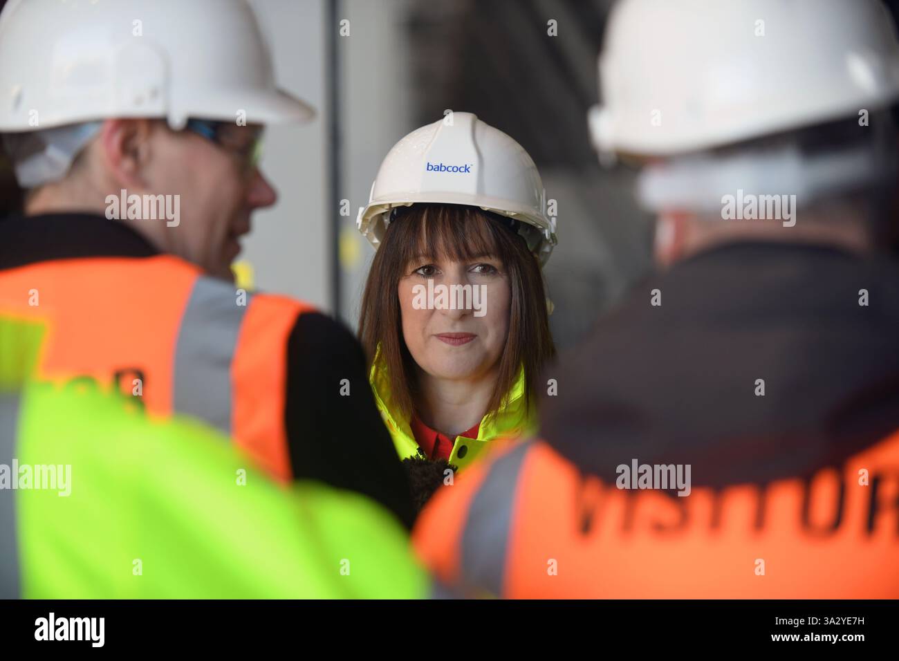 Chancellor of the Exchequer Rachel Reeves during a visit Babcock in ...