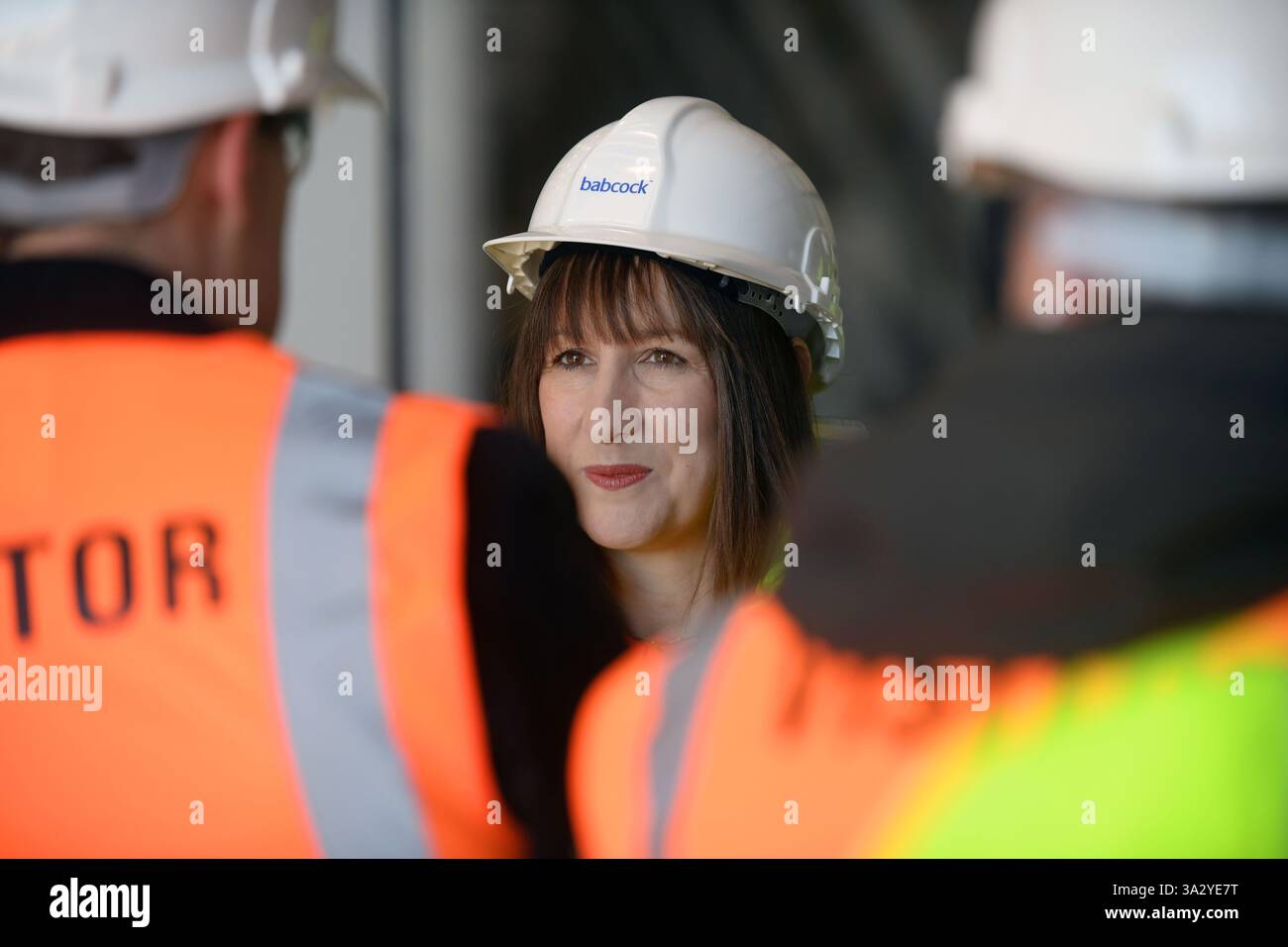 Chancellor of the Exchequer Rachel Reeves during a visit Babcock in ...