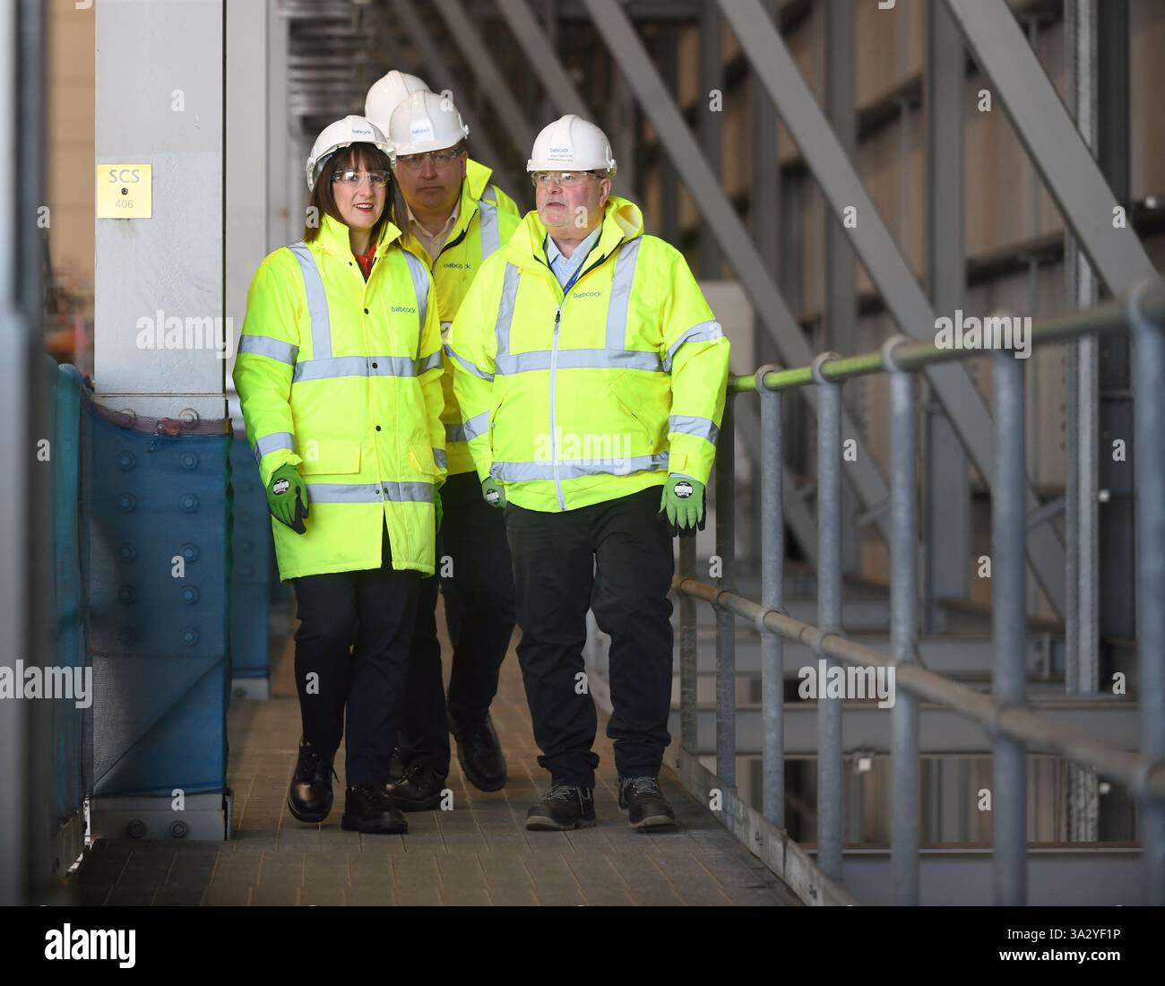 Chancellor of the Exchequer Rachel Reeves during a visit Babcock in ...