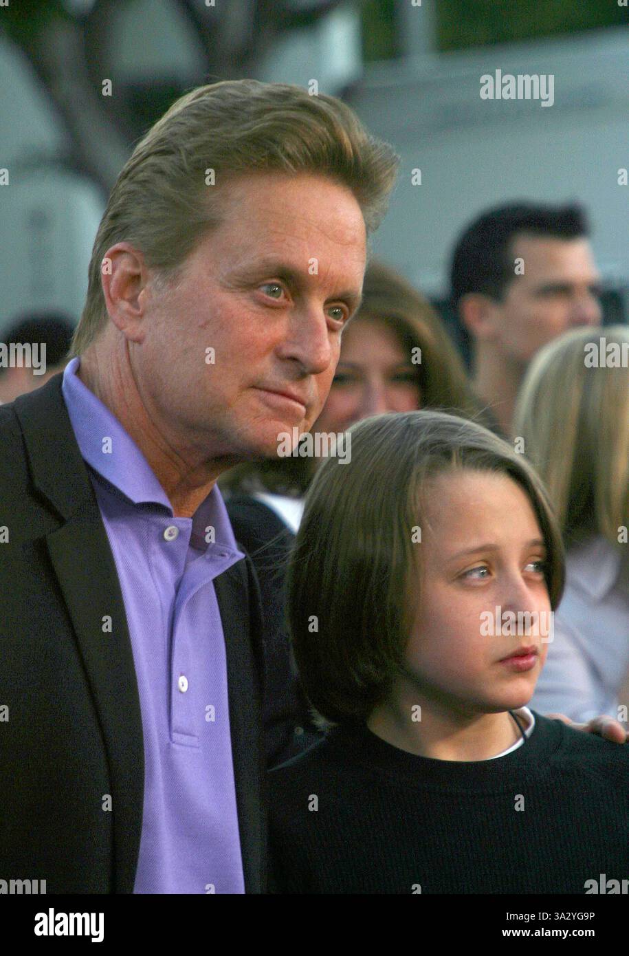 Apr. 7, 2003 - Los Angeles, CA, USA - MICHAEL DOUGLAS AND RORY CULKIN ...