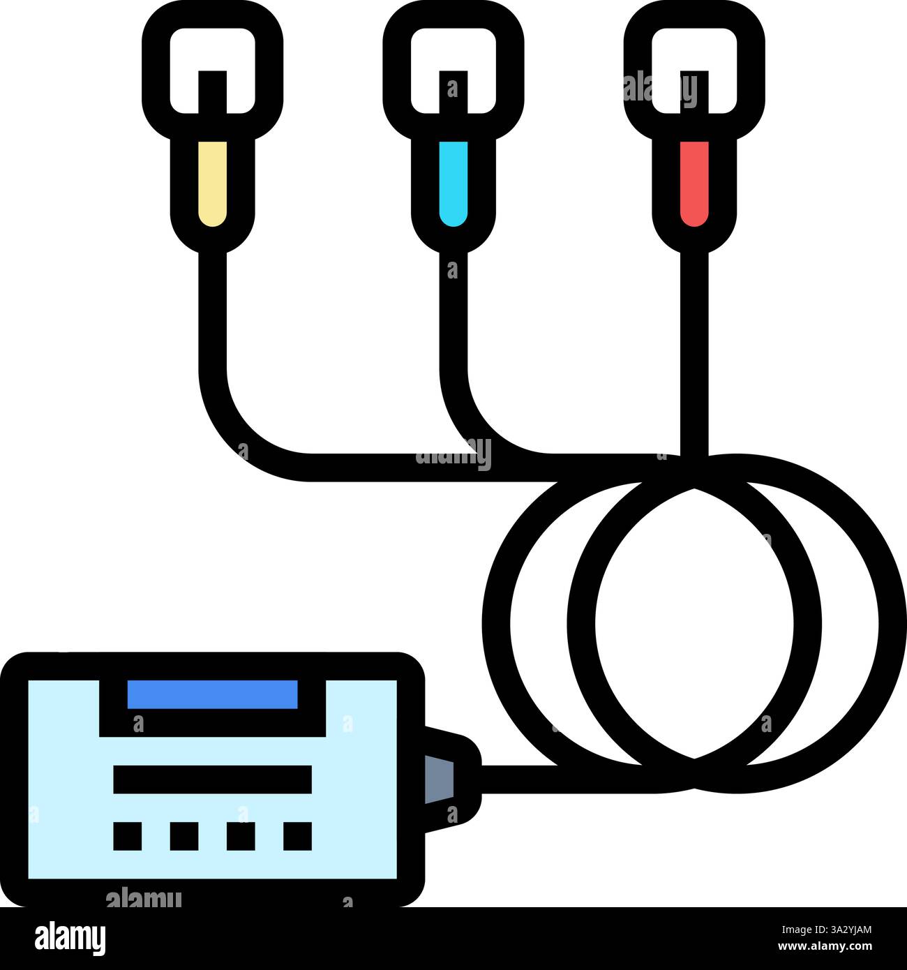 ecg sensor personalized health color icon vector illustration Stock ...