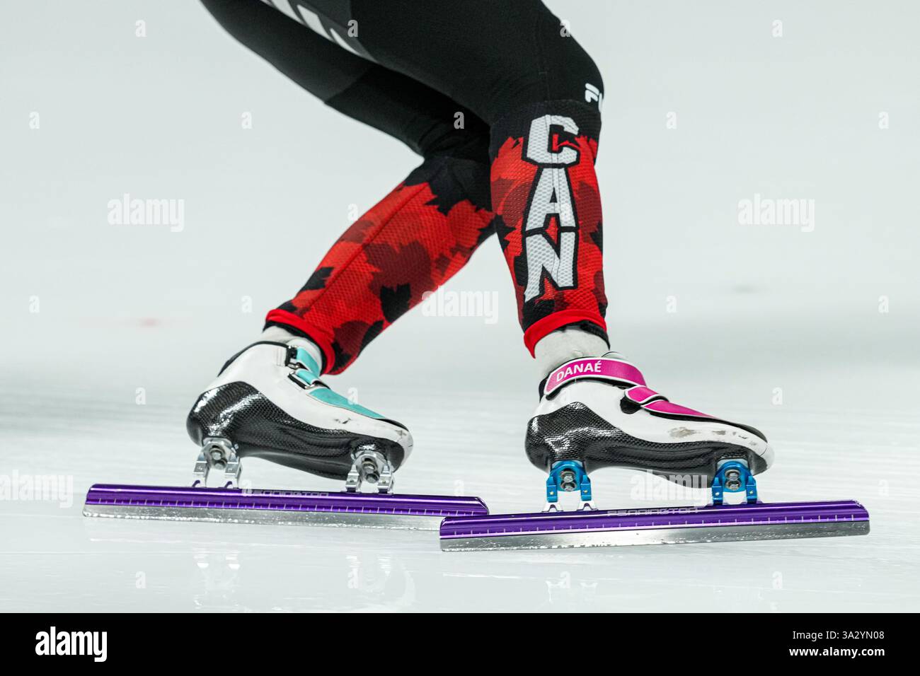 Beijing, China. 14th Mar, 2025. BEIJING, CHINA - MARCH 14: iceskates of ...