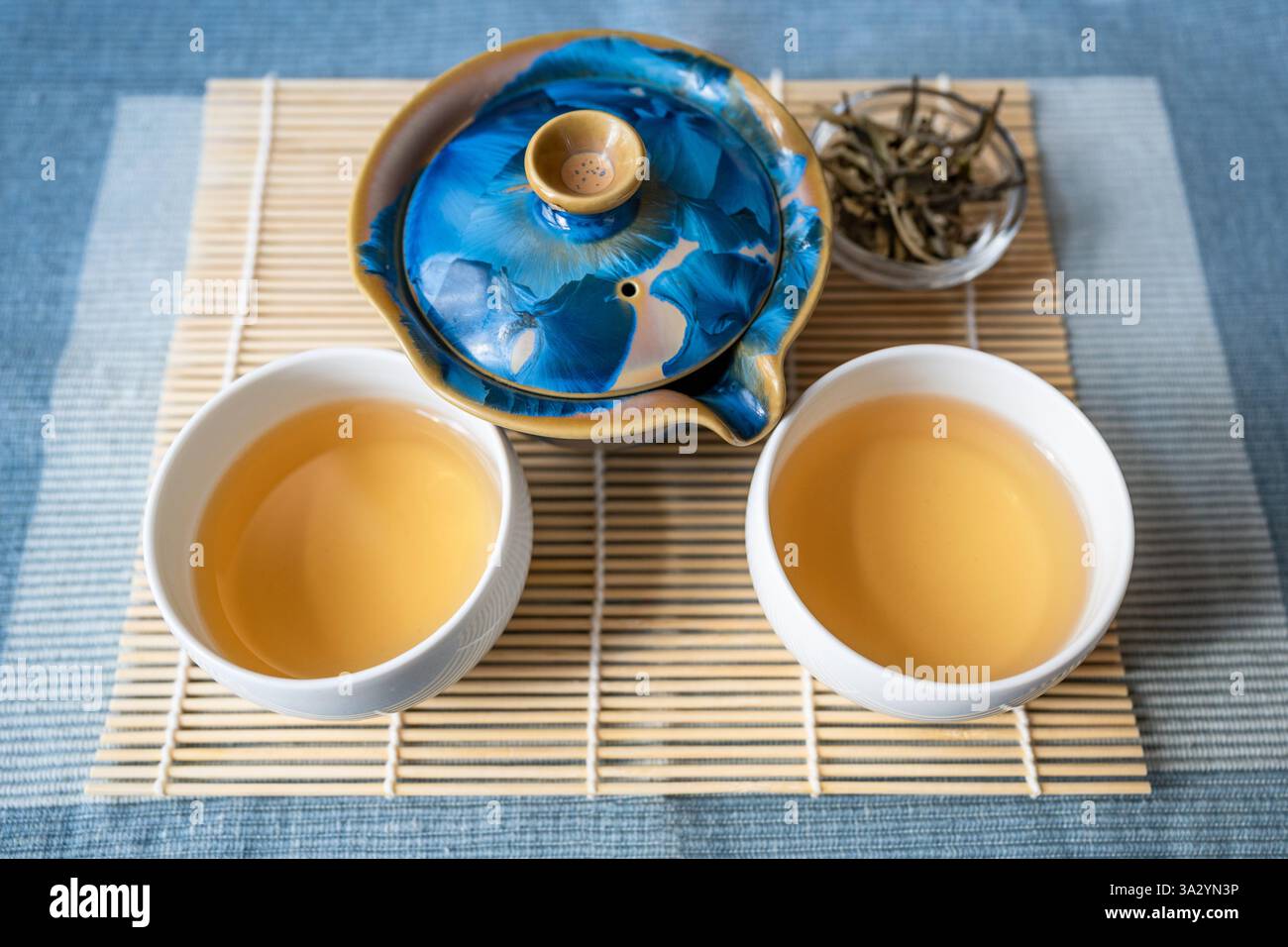 Glass blue tea dried hi-res stock photography and images - Alamy