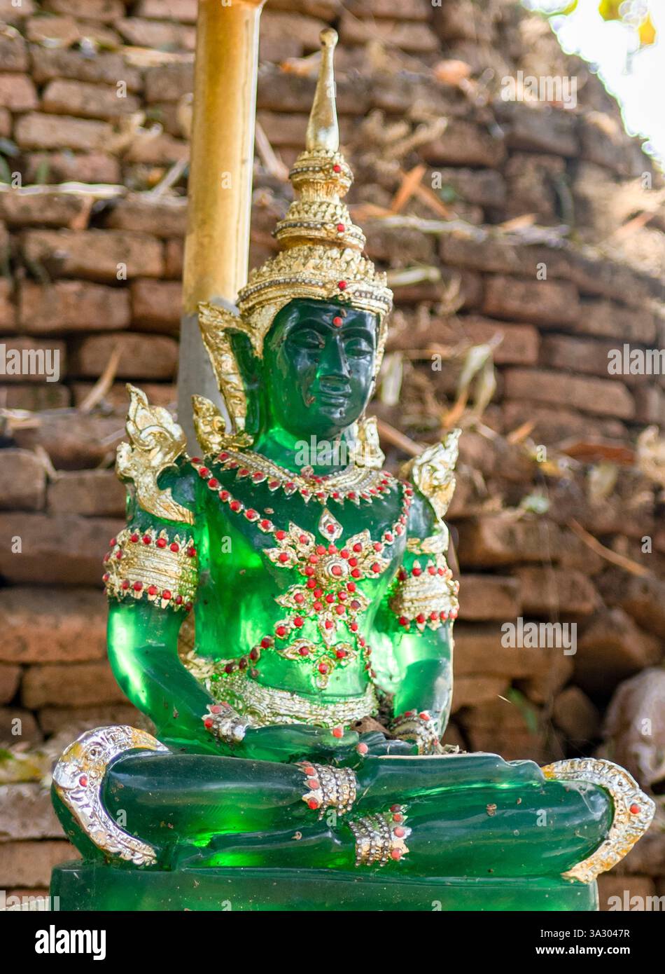 Set beneath a canopy of trees,religious monuments are scattered,up in ...