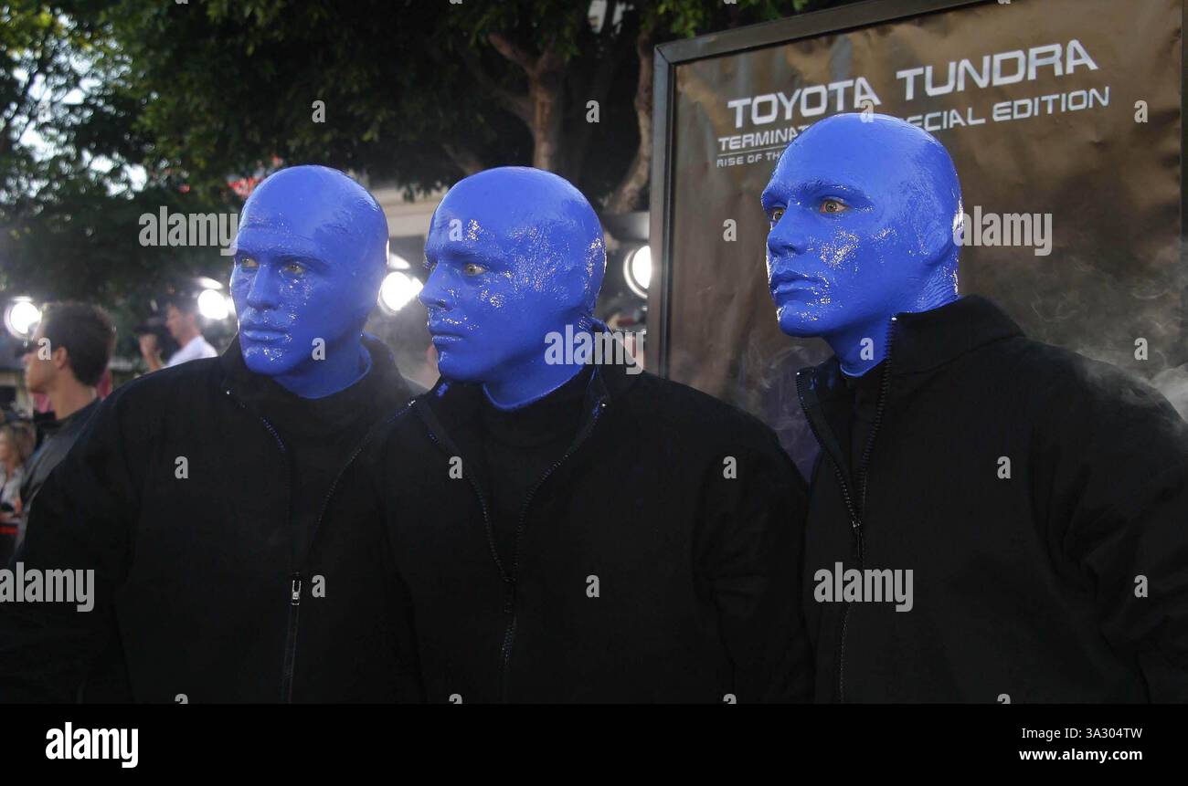 June 30, 2003 - Los Angeles, CA, USA - BLUE MAN GROUP -..TERMINATOR 3 ...