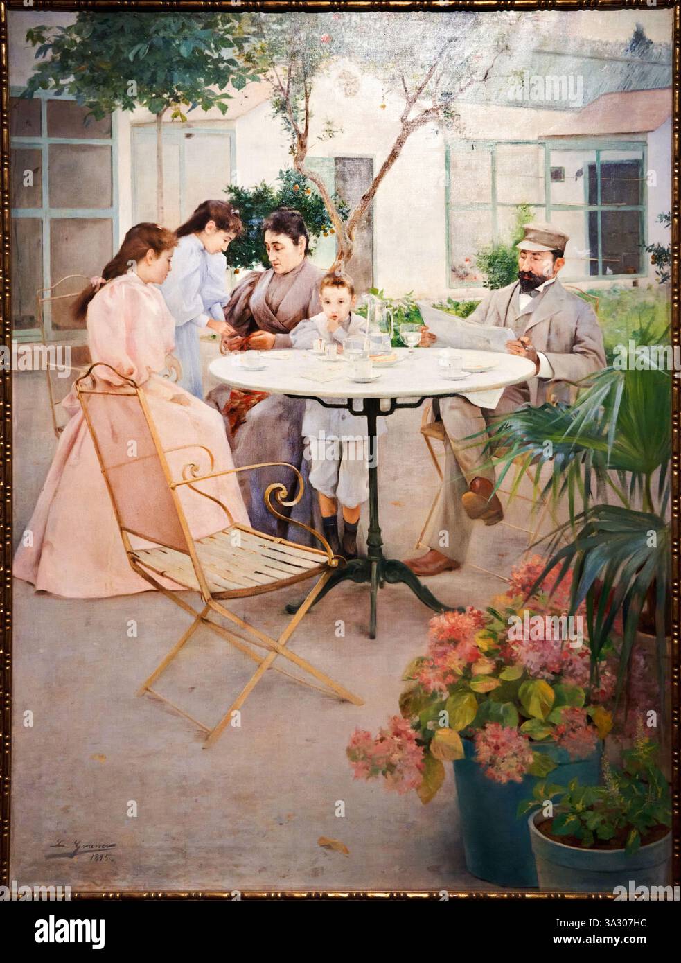 Familia en el jardín, 1895, LUIS GRANER ARRUFI (1863-1929), Museo de ...