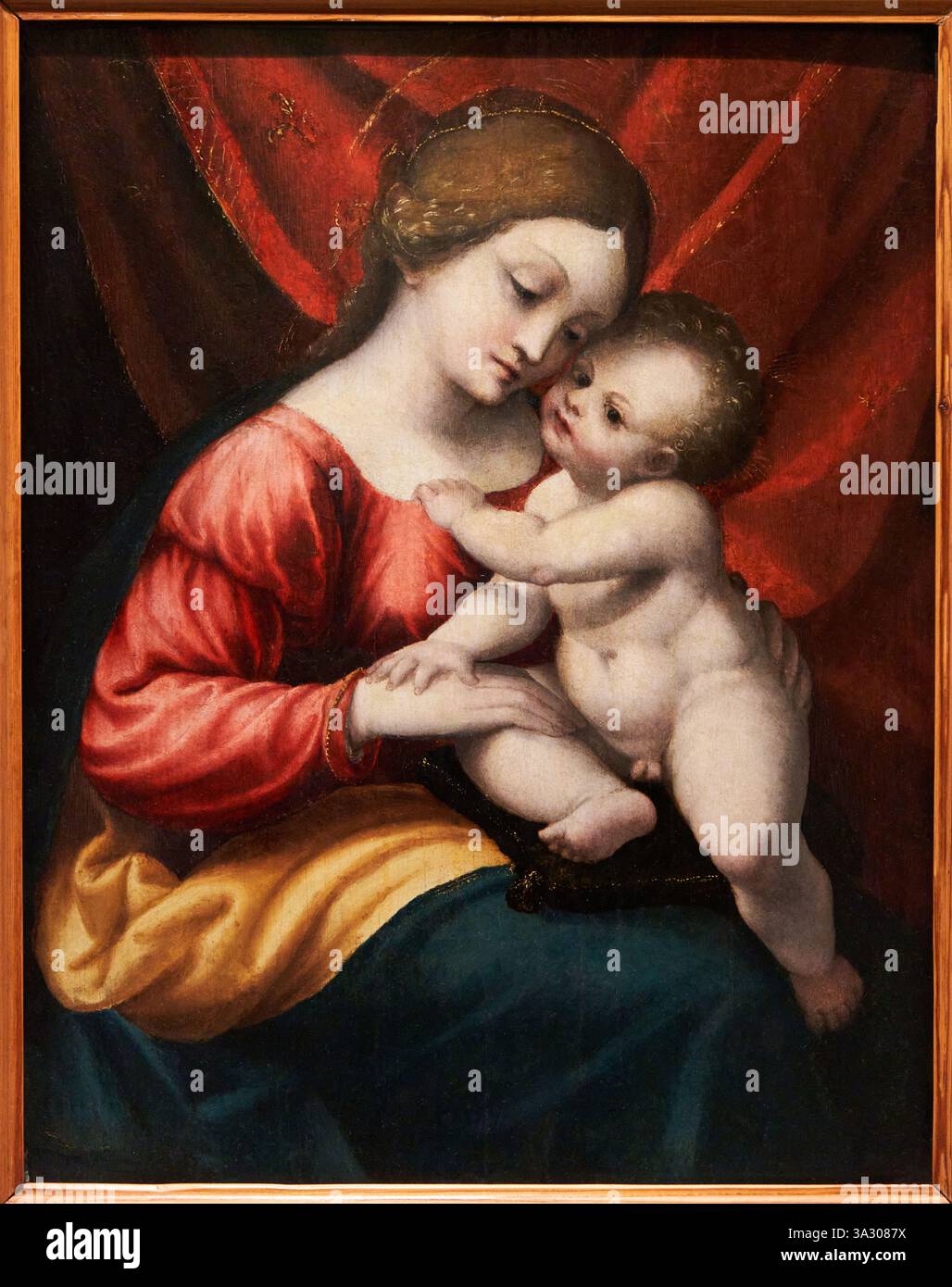 Virgin with Child, Oil on board, SEGUIDOR DE CESARE DA SESTO (ca. 1477 ...