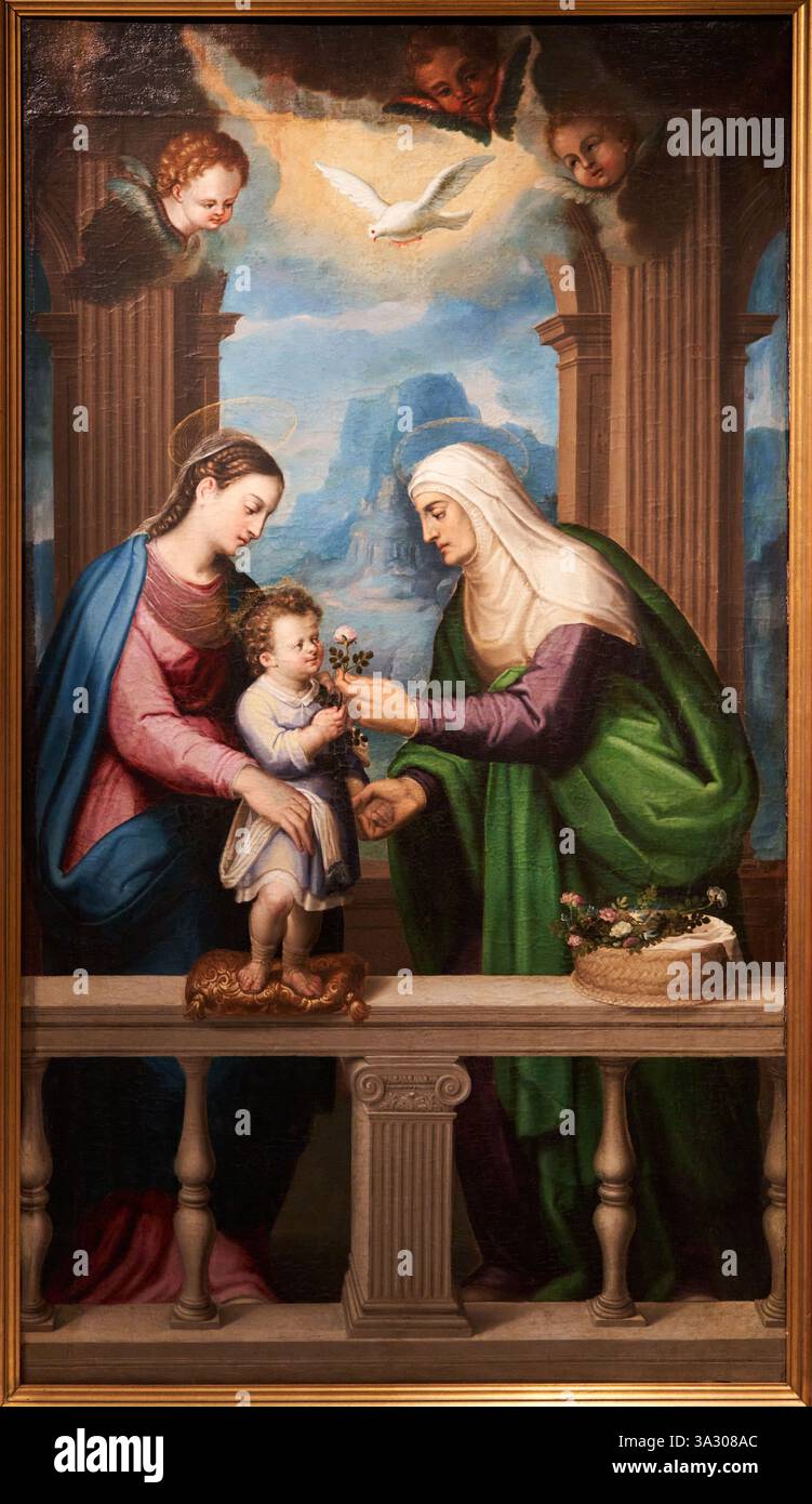 Saint Anne, the Virgin and the Child; Santa Ana, la Virgen y el Niño ...
