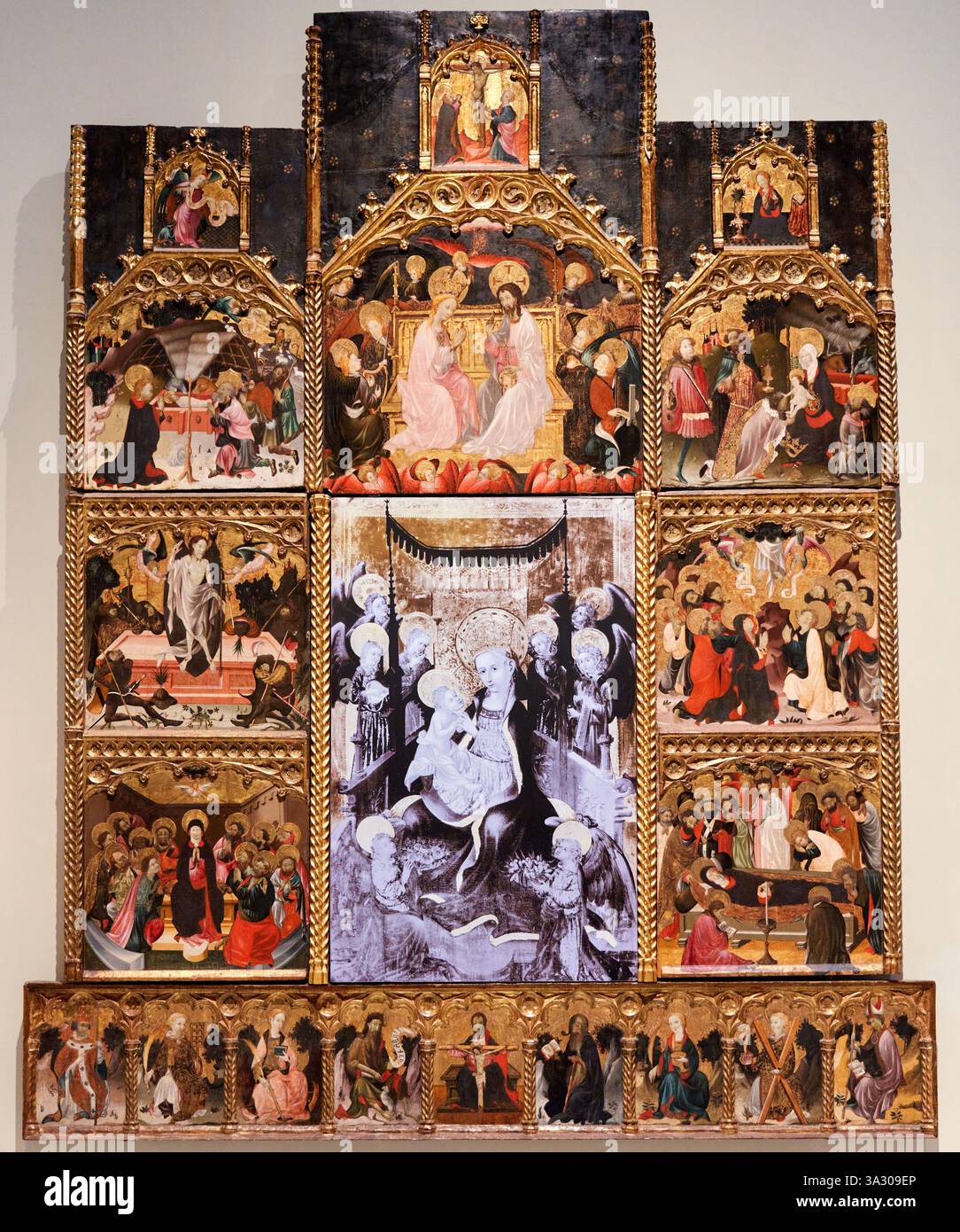 Altarpiece of the Seven Joys of the Virgin / Altarpiece of the Life of the Virgin, Oil on wood ...