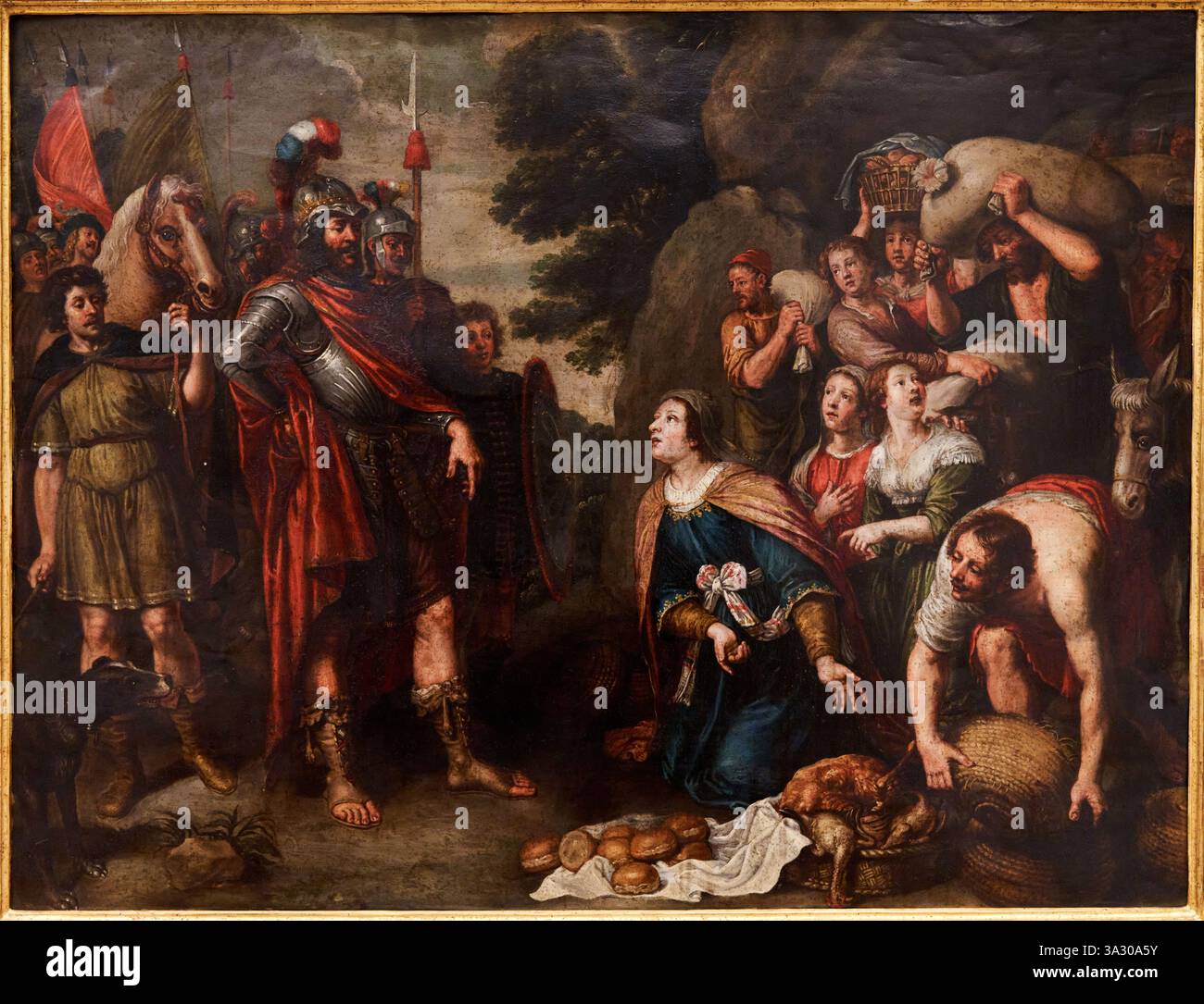 David y Abigail, Oil on copper, PIETER VAN LINT (1609-1690), Museo de ...