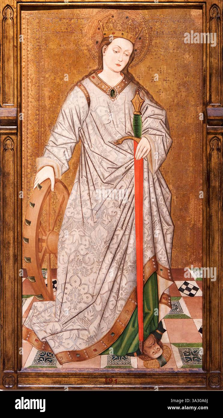 Santa Catalina de Alejandría, Saint Catherine of Alexandria, ca. 1450 ...