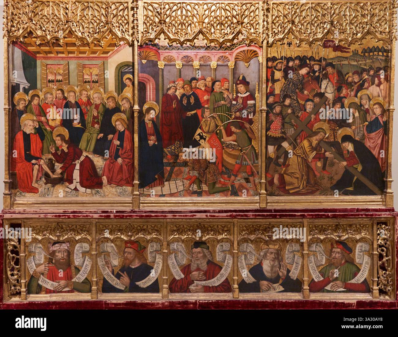 Lavatorio de los pies, Cristo ante Pilato y Cristo camino del Calvario ...