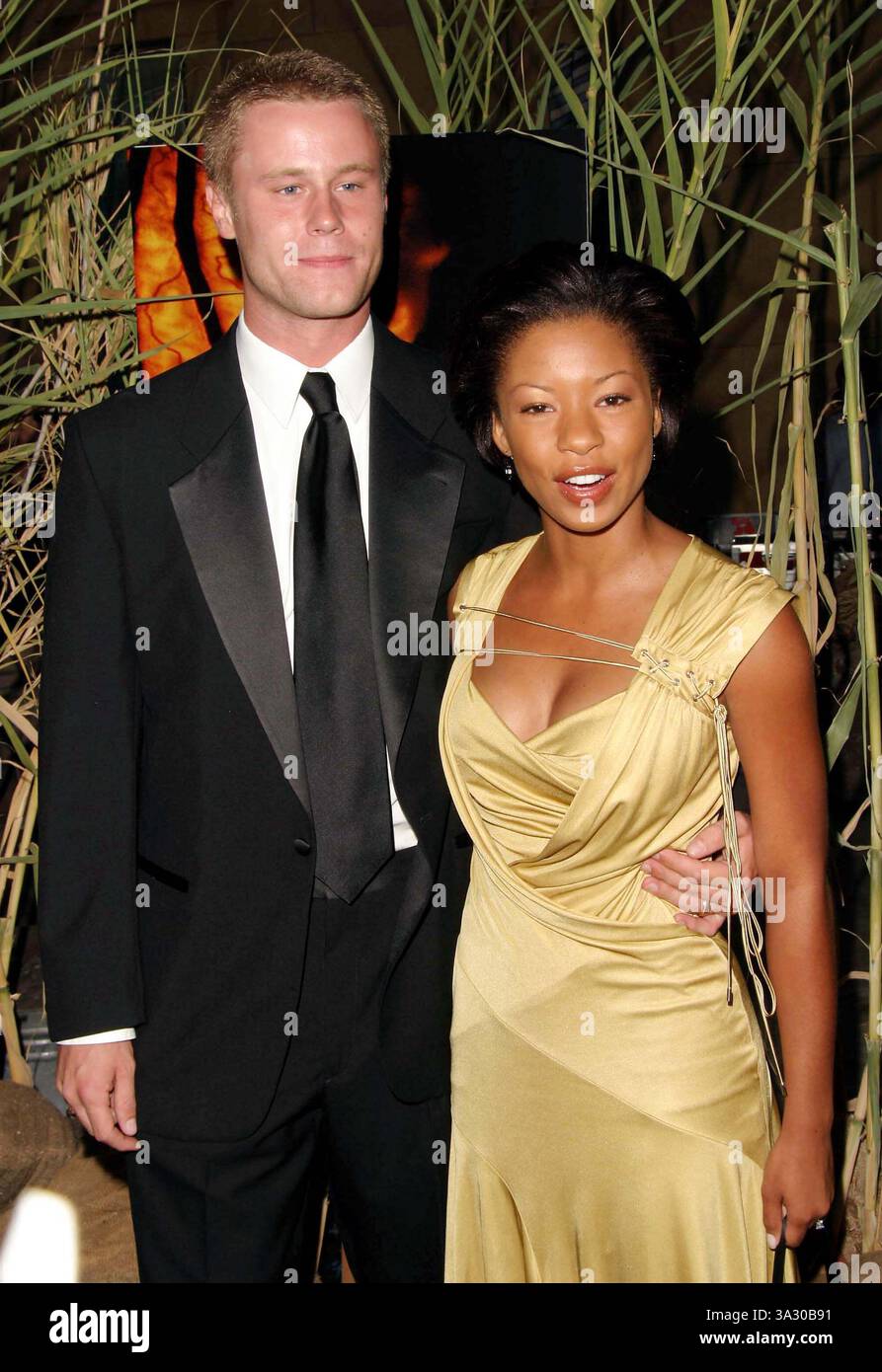Aug. 25, 2003 - Hollywood, CA, USA - ERIC NENNINGER AND WIFE ANGEL ...