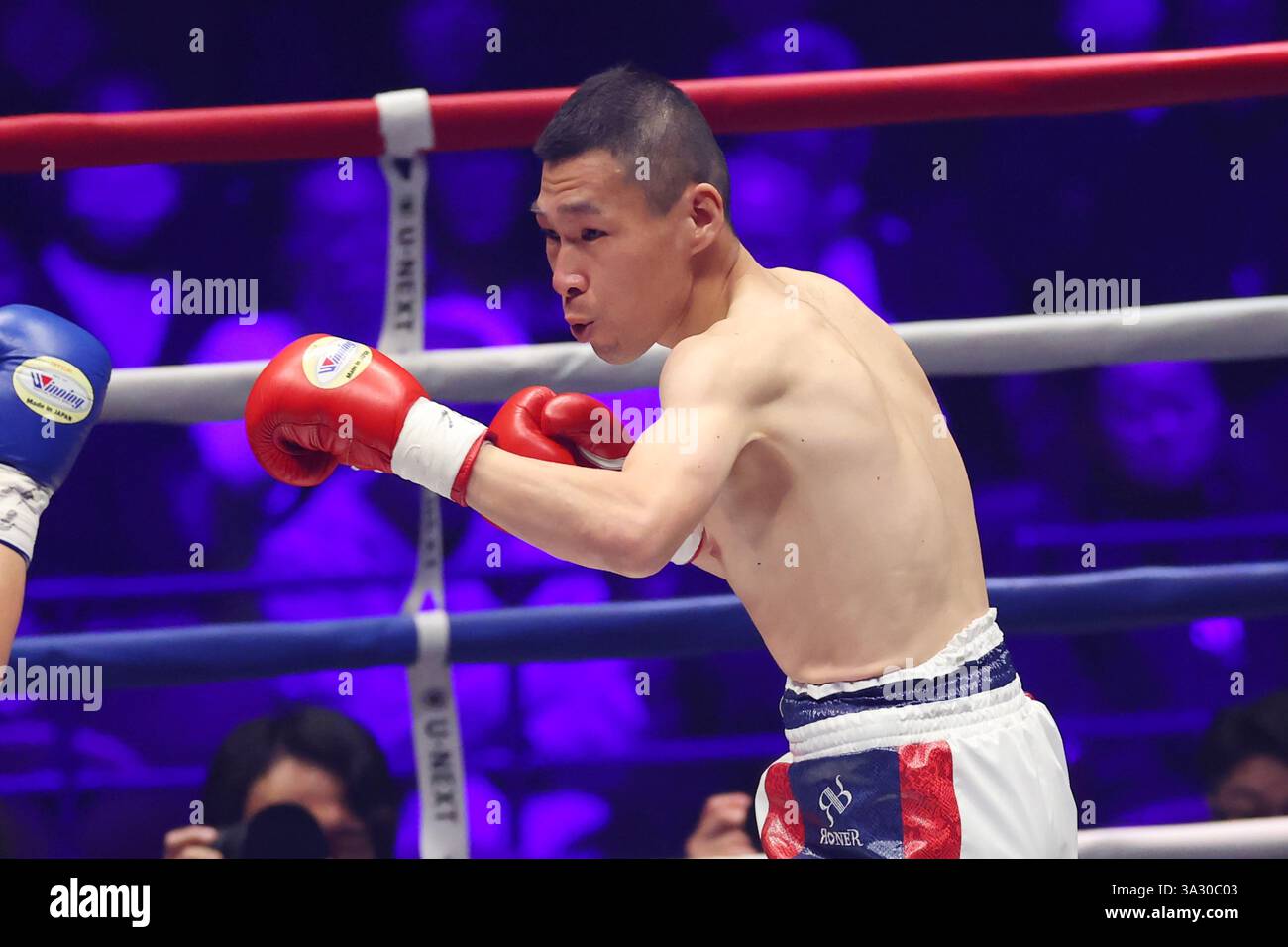 Tokyo, Japan. 13th Mar, 2025. Junya Nemoto Boxing : 4R Welter weight ...