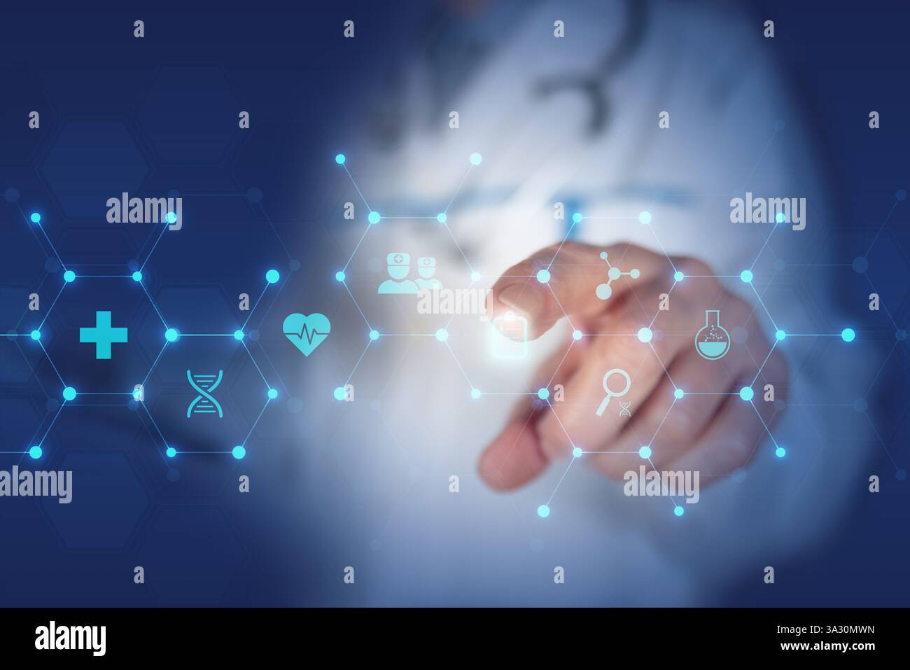 Analyzing digital health charts medical hi-res stock photography and ...