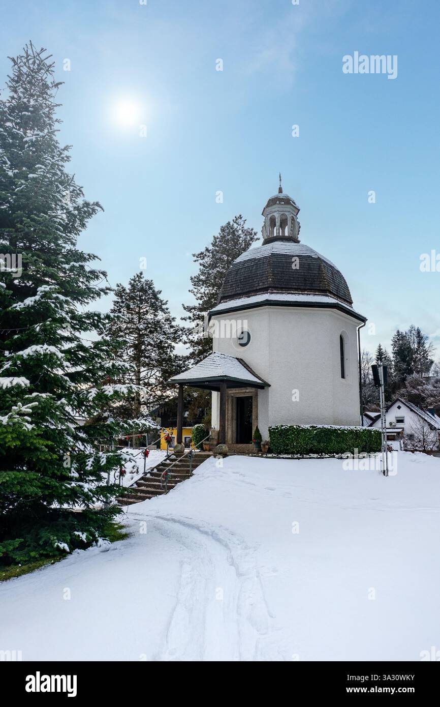 The Silent Night Chapel in Oberndorf, Austria during winter Stock Photo ...
