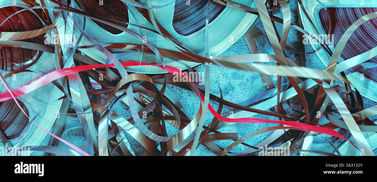 Abstract retro composition with tangled Stock Photo - Alamy