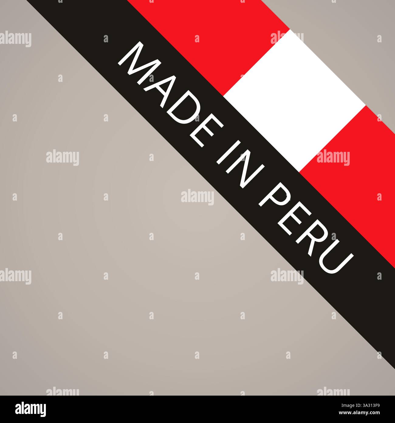 Made in Peru - corner symbol with the Peruvian flag Stock Vector Image ...