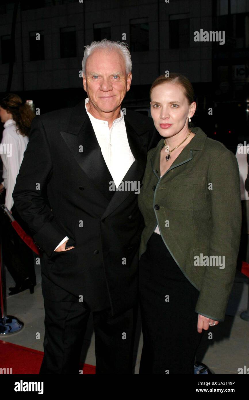 Apr. 19, 2004 - Beverly Hills, CALIFORNIA, USA - MALCOLM MCDOWELL AND ...