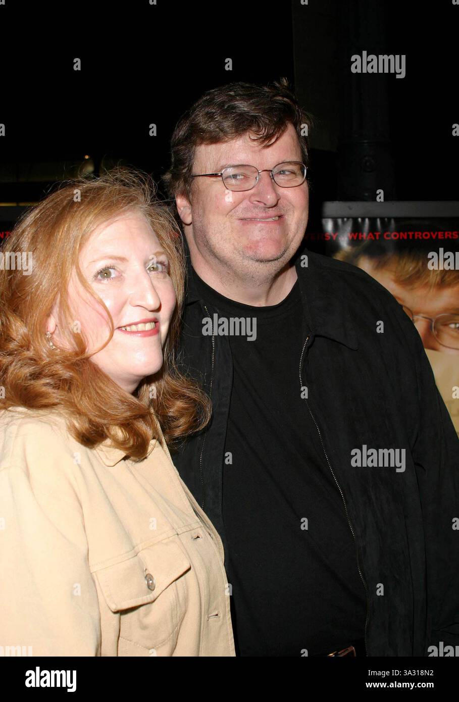 June 8, 2004 - Beverly Hills, CALIFORNIA, USA - MICHAEL MOORE AND WIFE ...