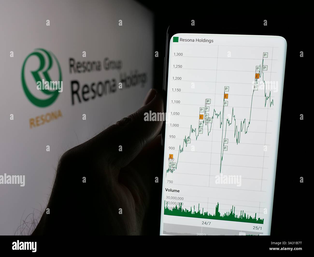 January 23, 2025, Germany: In this photo illustration, a person is ...