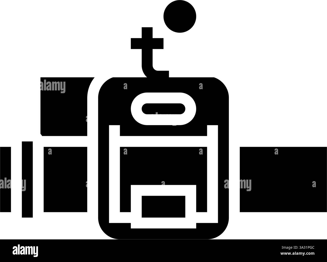body temperature sensor fitness technology glyph icon vector ...