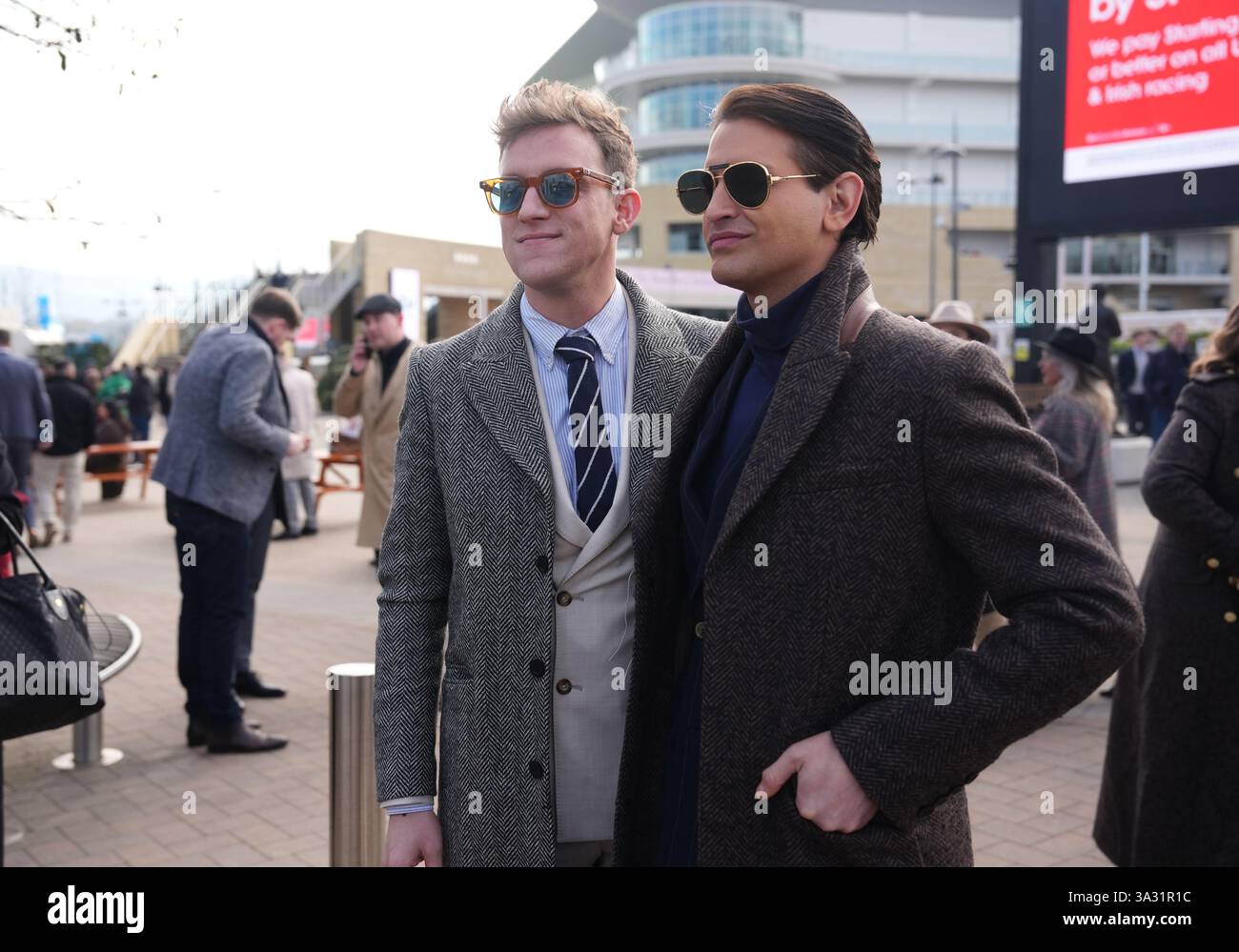 Gareth Locke and Ollie Locke on day four of the 2025 Cheltenham ...