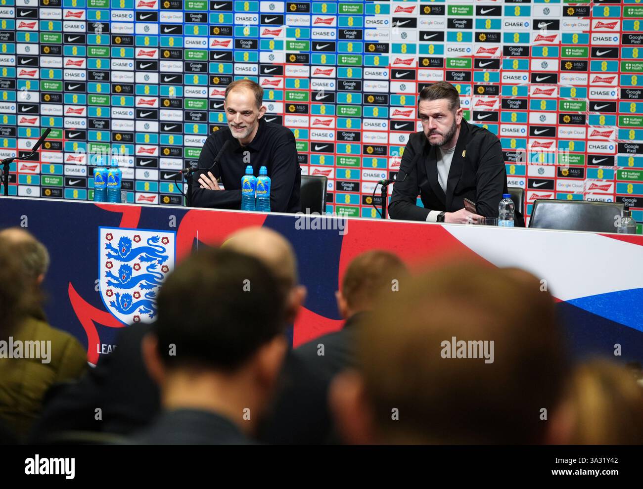 England manager Thomas Tuchel during the squad announcement at Wembley ...