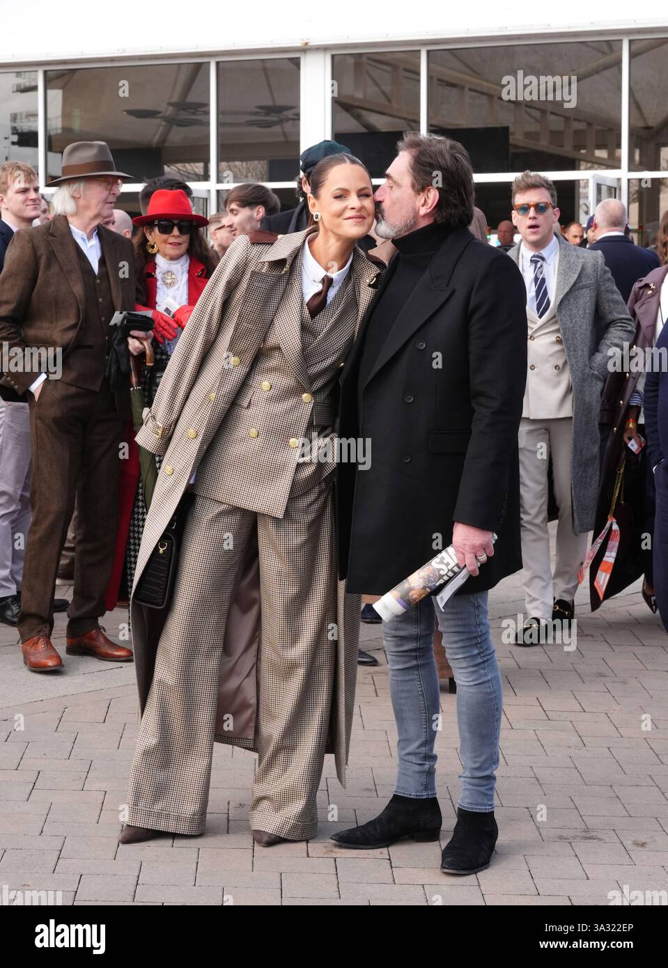 Jade Holland Cooper (left) and Julian Dunkerton on day four of the 2025 ...