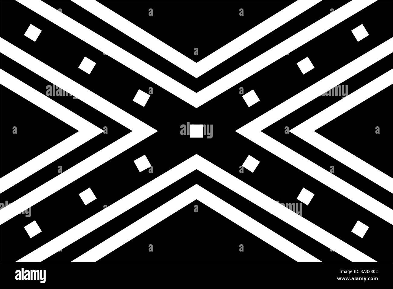 confederate flag redneck glyph icon vector illustration Stock Vector ...