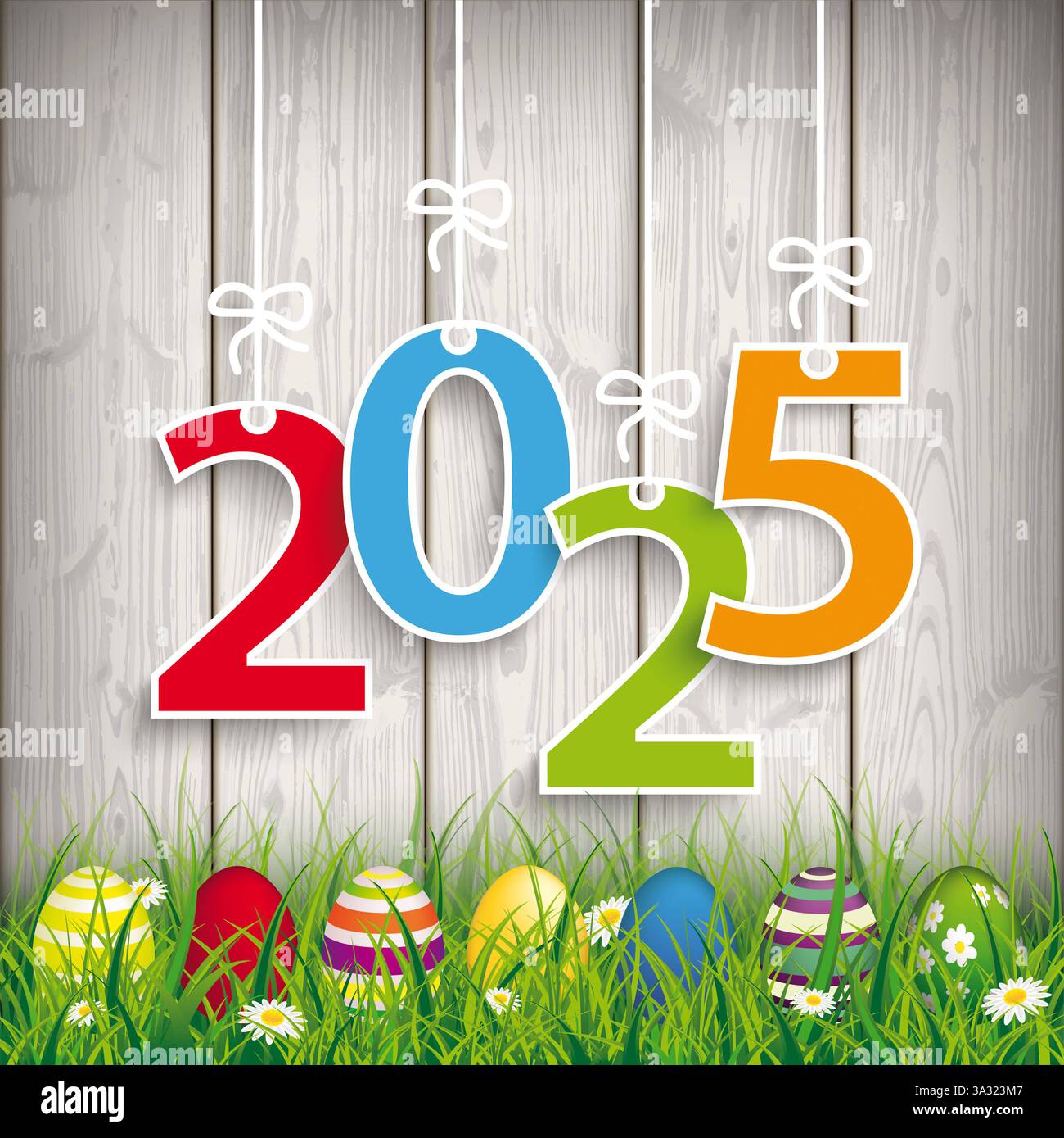 Colored Easter Eggs Grass 2025 Green grass with colored easter eggs and ...