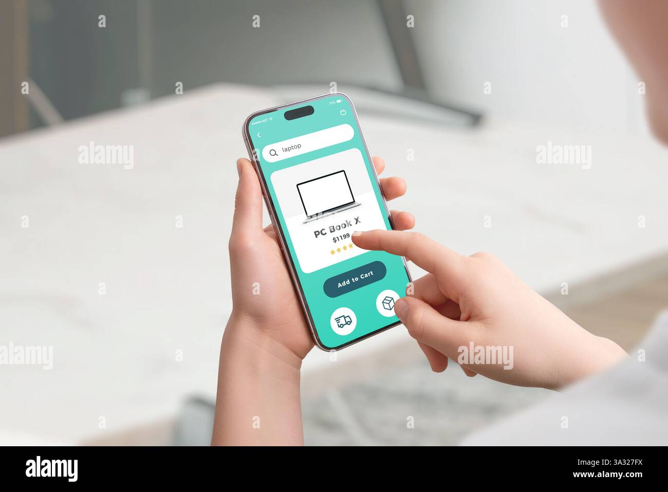 Search bar button app hi-res stock photography and images - Alamy