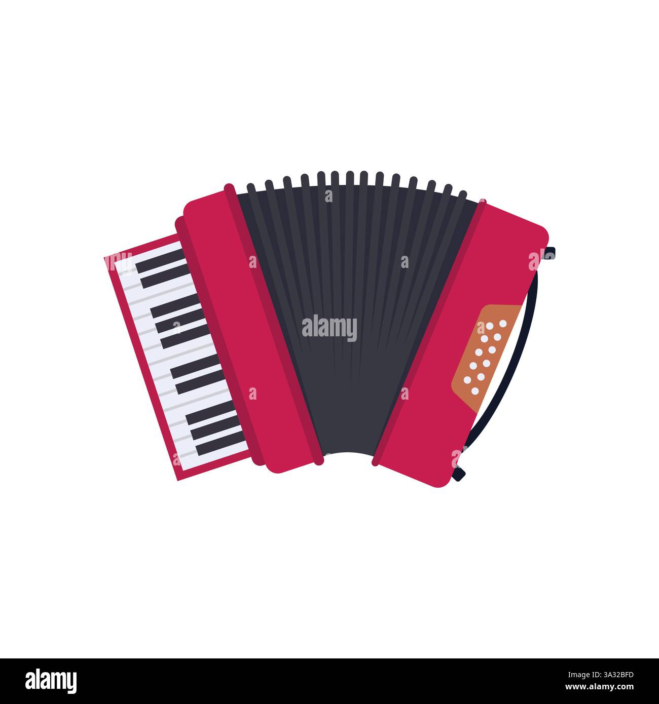 Accordion music instrument emoji symbol sign icon vector illustration ...