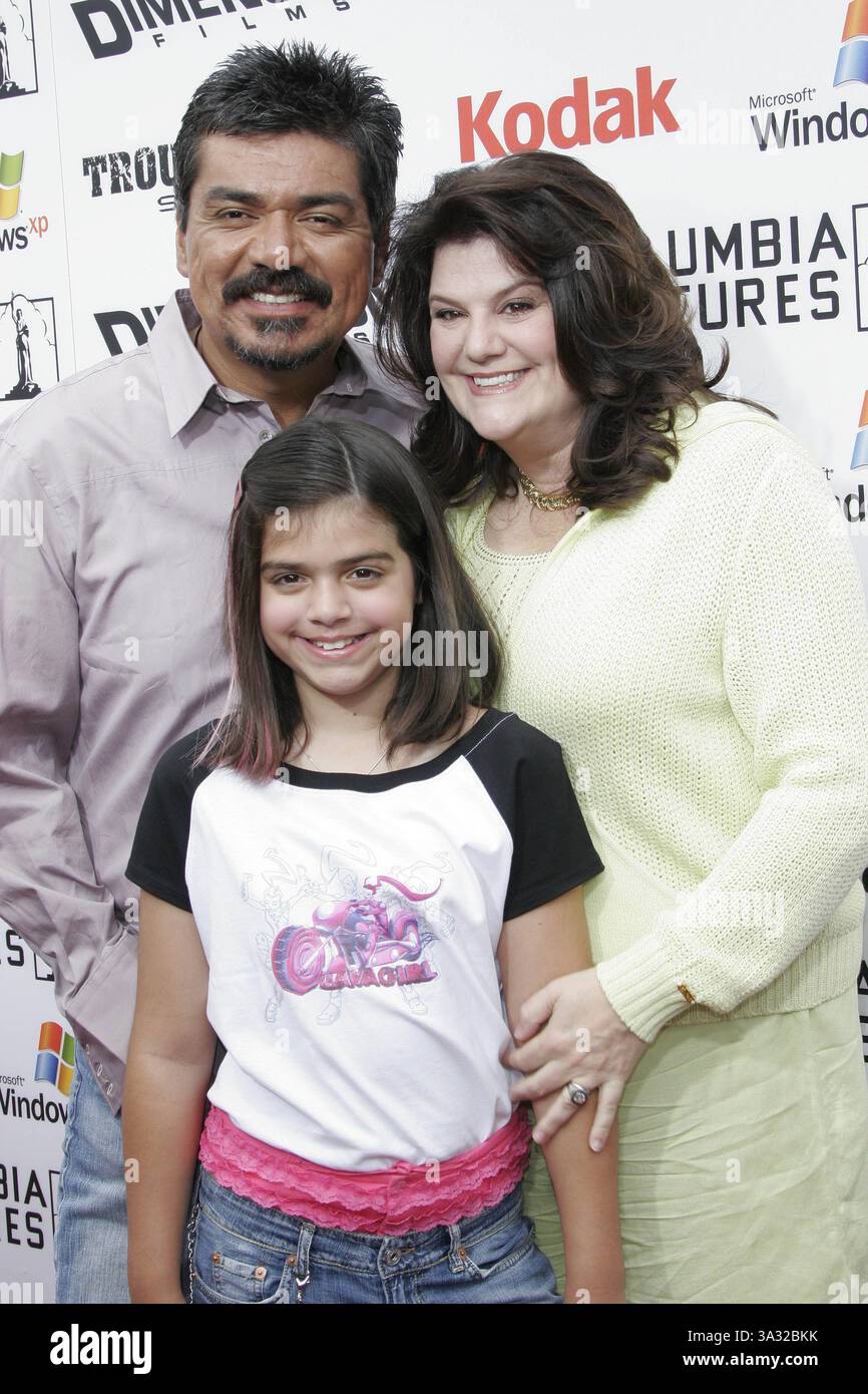 Aug. 4, 2005 - Hollywood, CALIFORNIA, USA - GEORGE LOPEZ AND WIFE ANNE ...