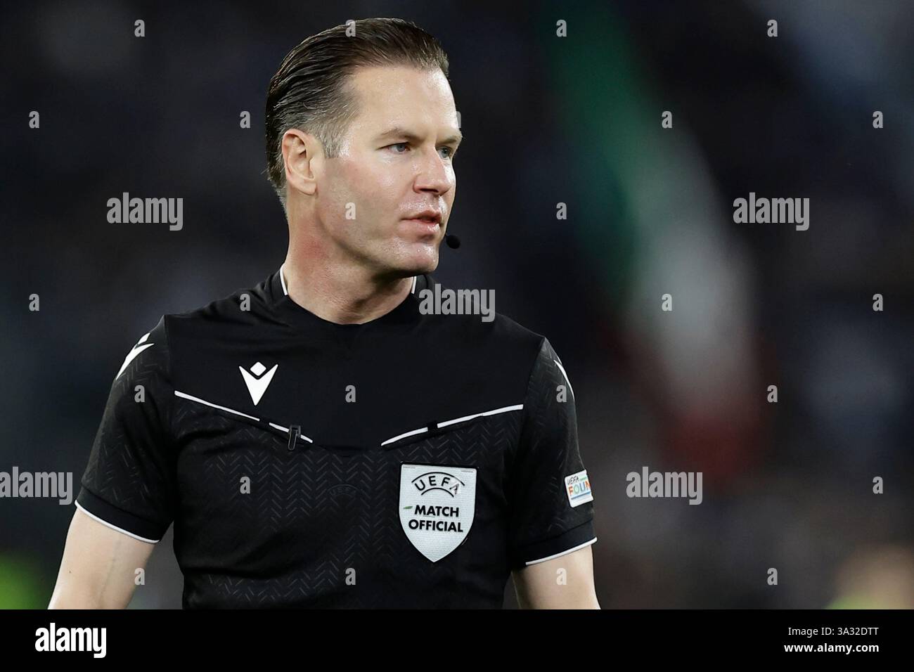 Dutch referee Danny Makkelie during during UEFA Europa League Round of ...