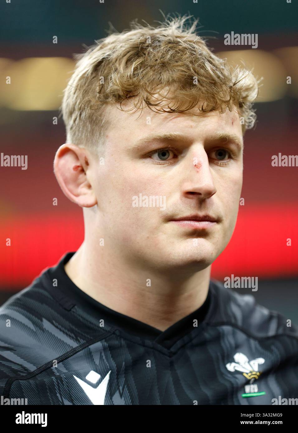 Wales' Jac Morgan during a captain's run at Principality Stadium ...