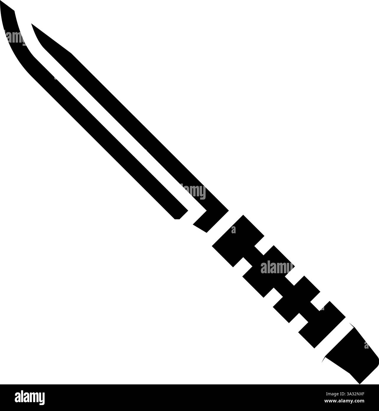 hunting knife redneck glyph icon vector illustration Stock Vector Image ...